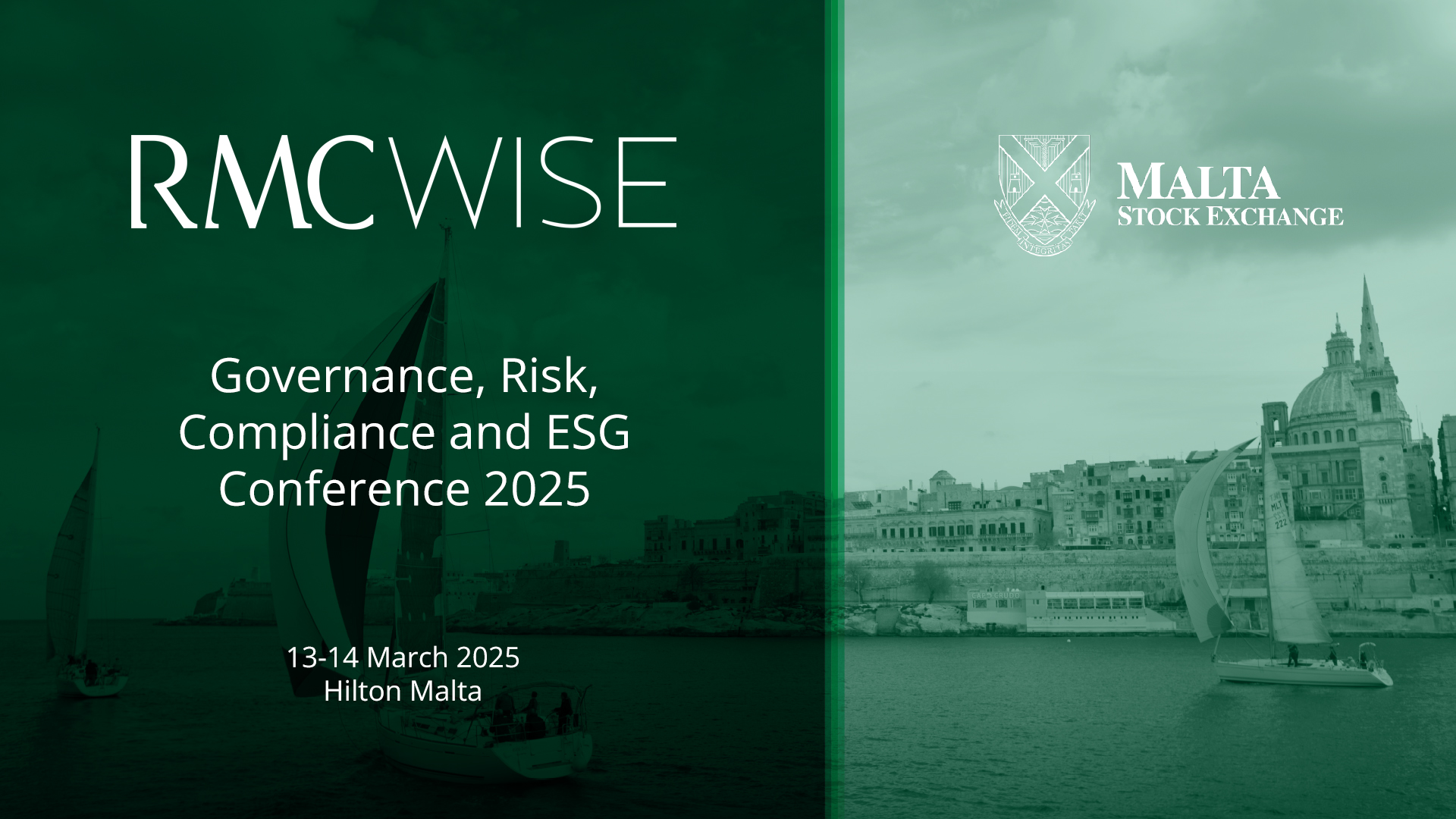 Governance, Risk, Compliance & ESG Conference 2025 – Malta | RMCWISE